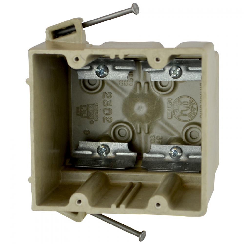 37 CI 2G DEVICE BOX NAILS 4 CLAMPS - 2302-NC4 | Rigby Electric Supply